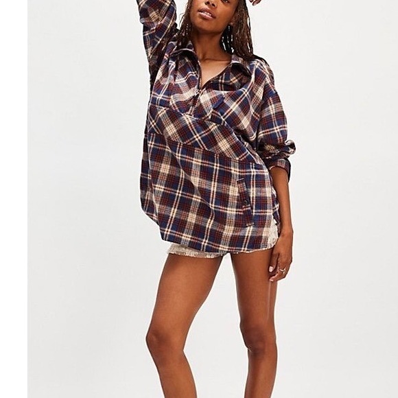 We The Free | Tops | We The Free Wind River Plaid Flannel Pullover Top ...